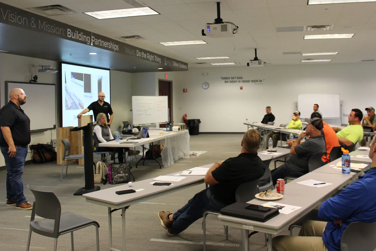 LeChase hosts air barrier training for employees - LeChase Construction ...