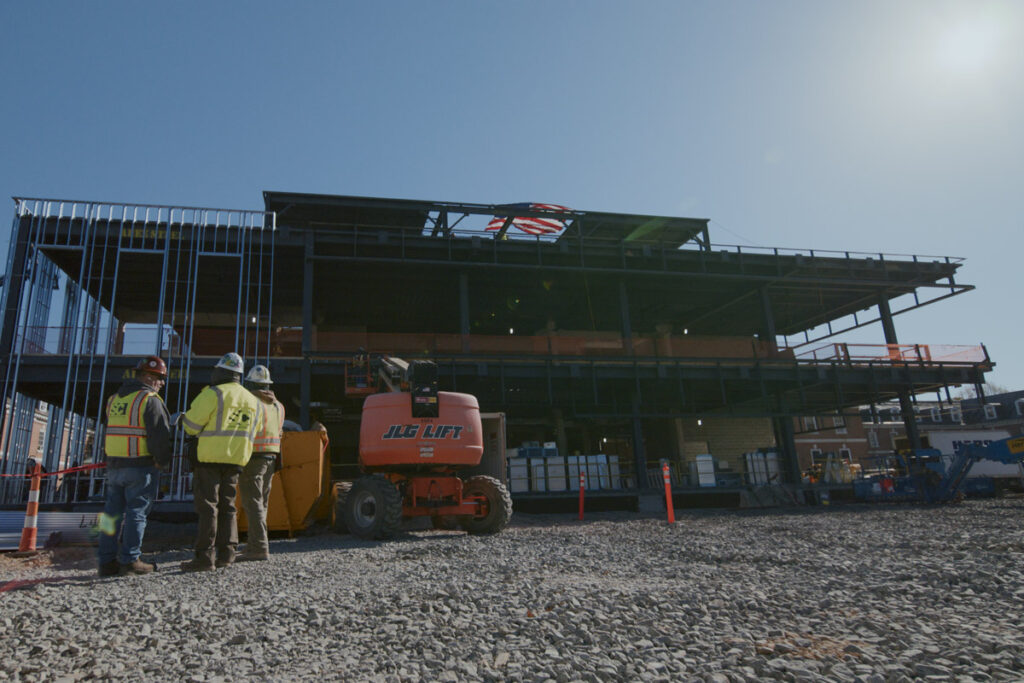 Duke Lilly Library project marks topping out milestone - LeChase ...